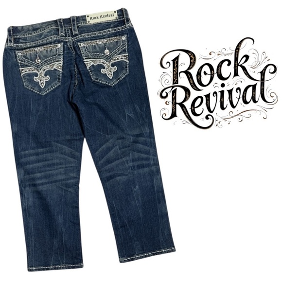 Rock Revival | Jeans | Rock Revival Easy Crop Mid Rise Capri Jeans ...
